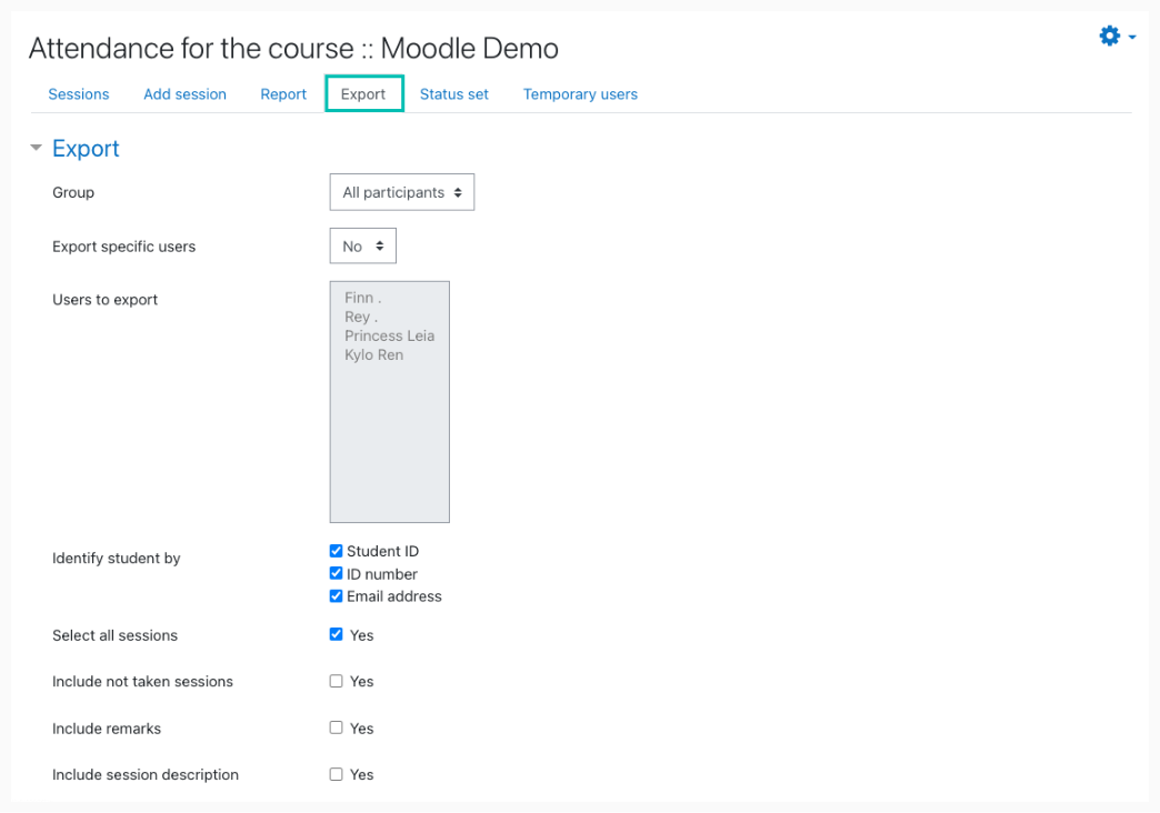 Taking Attendance - CCA Portal