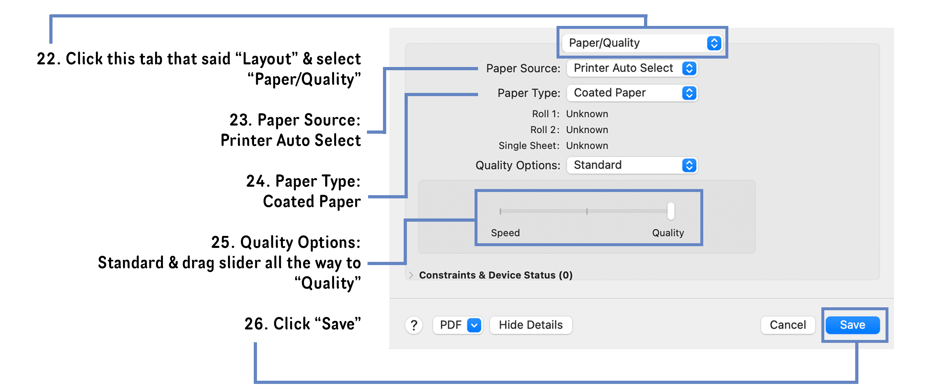 Printing to plotters using Acrobat - CCA Portal