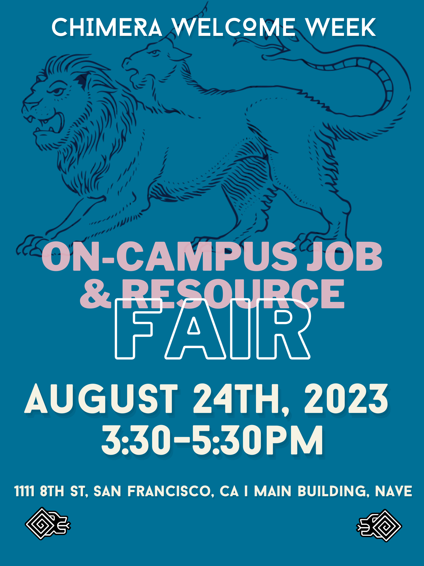 On-Campus Job & Resource Fair | Chimera Welcome Week 2023 - CCA Portal