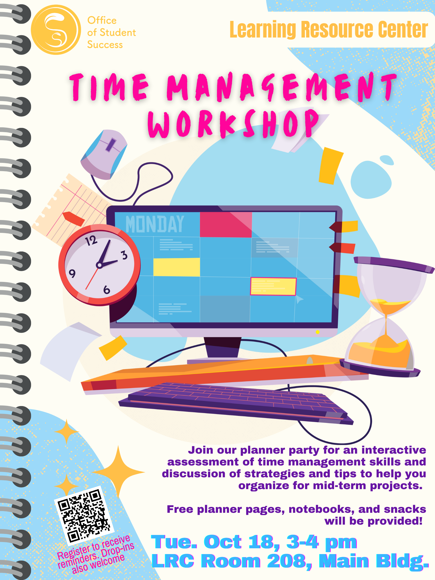 LRC Workshop: Time Management and Planner Party - CCA Portal