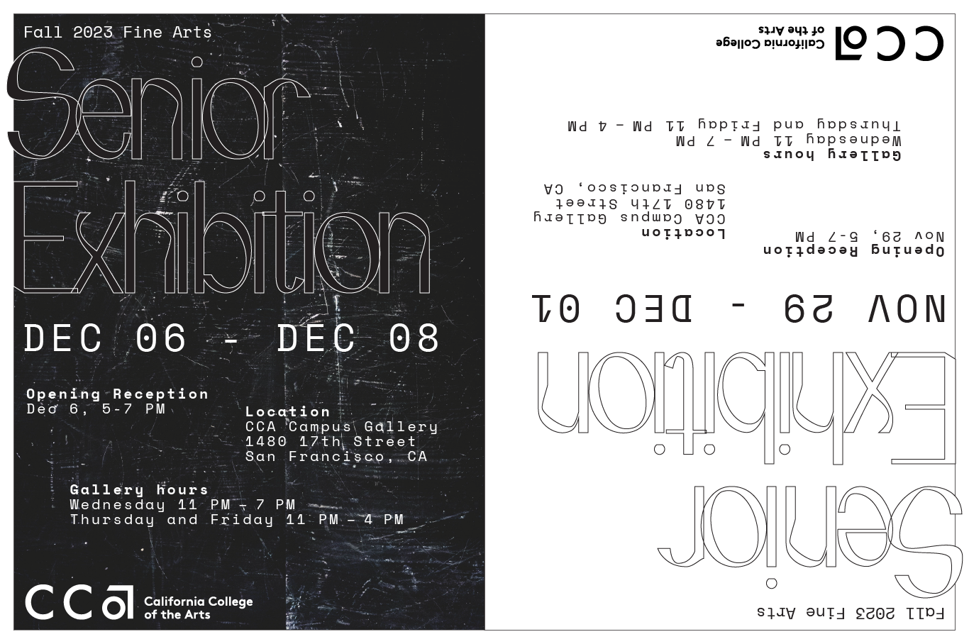 Fall 2023 Fine Arts Senior Exhibition - CCA Portal