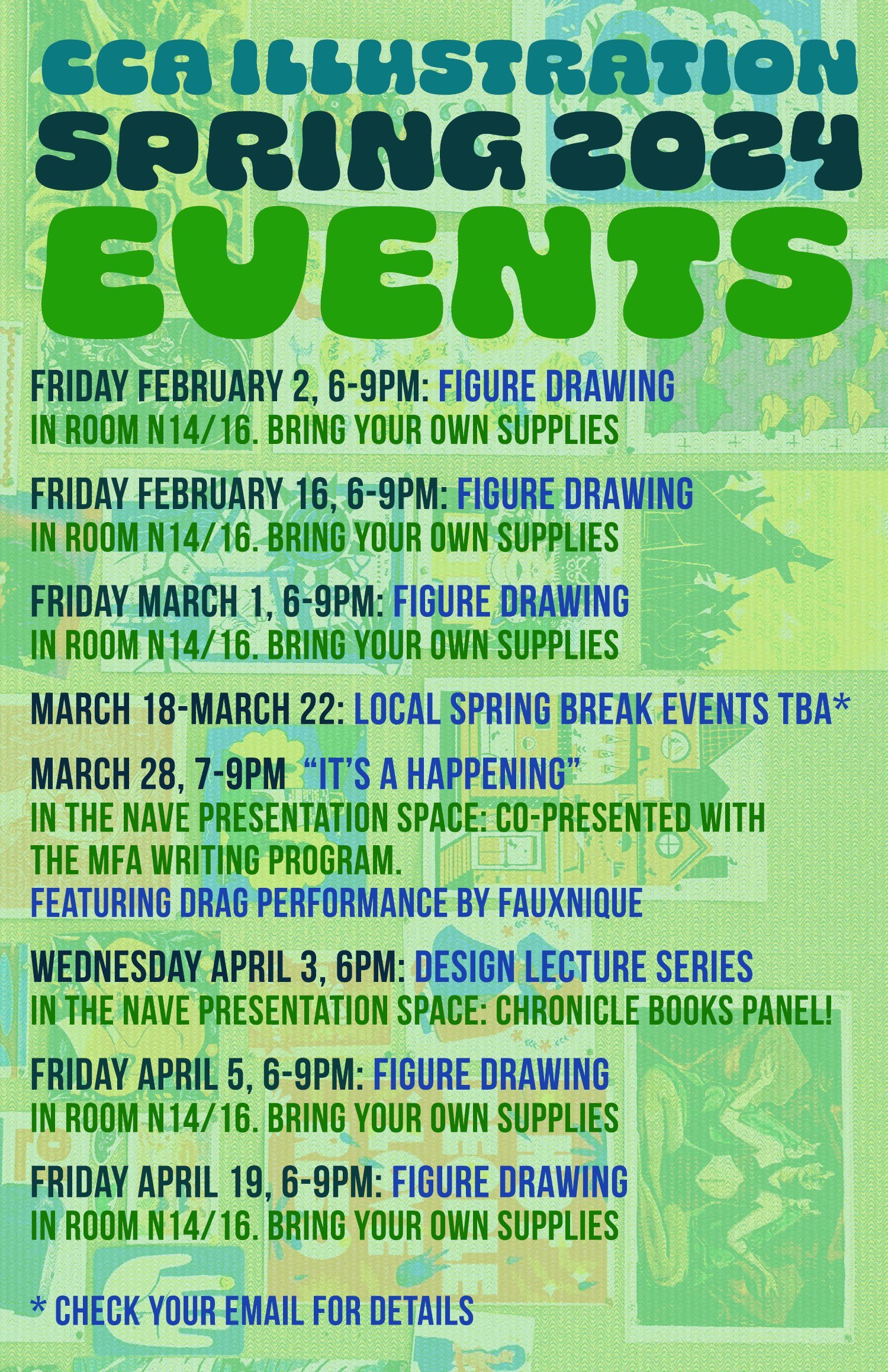 CCA Illustration Spring 2024 Events - CCA Portal