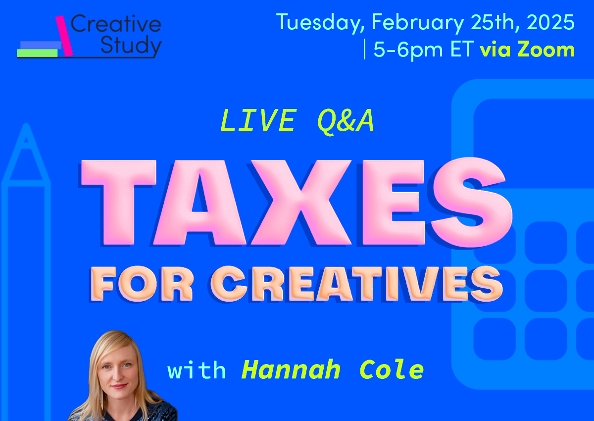 Taxes for Creatives: Live Group Video Viewing for CCA Graduate Students ...